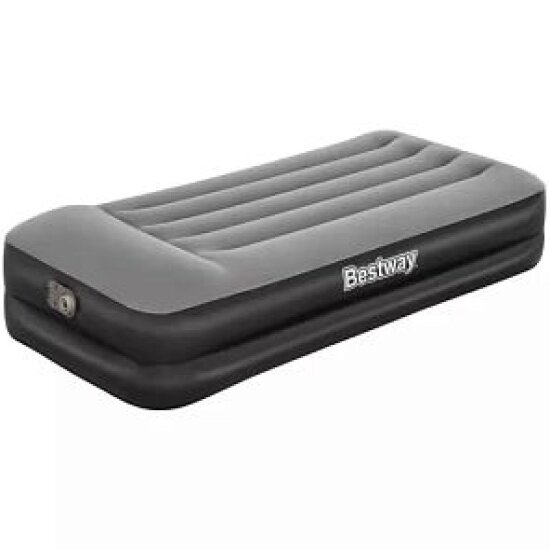 Кровать надувная Bestway 97х191х46см с подголовником, встроенный насос 220В, до 150кг, 67401 BW