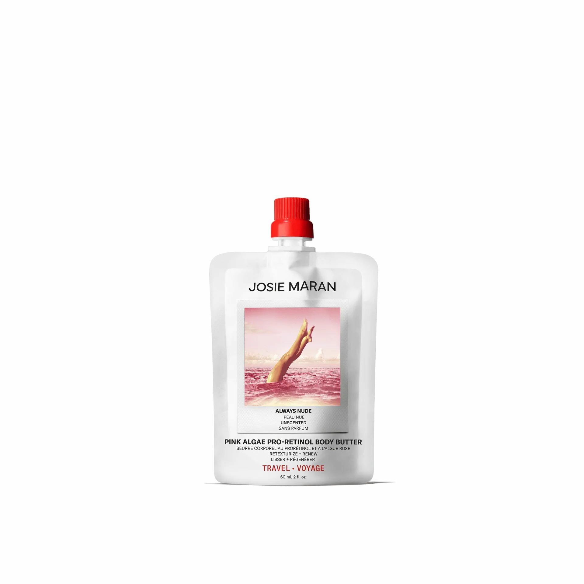 JOSIE MARAN Крем для тела с ретинолом Pink Algae Pro-Retinol Body Butter (Retinol Always Nude) 60 мл