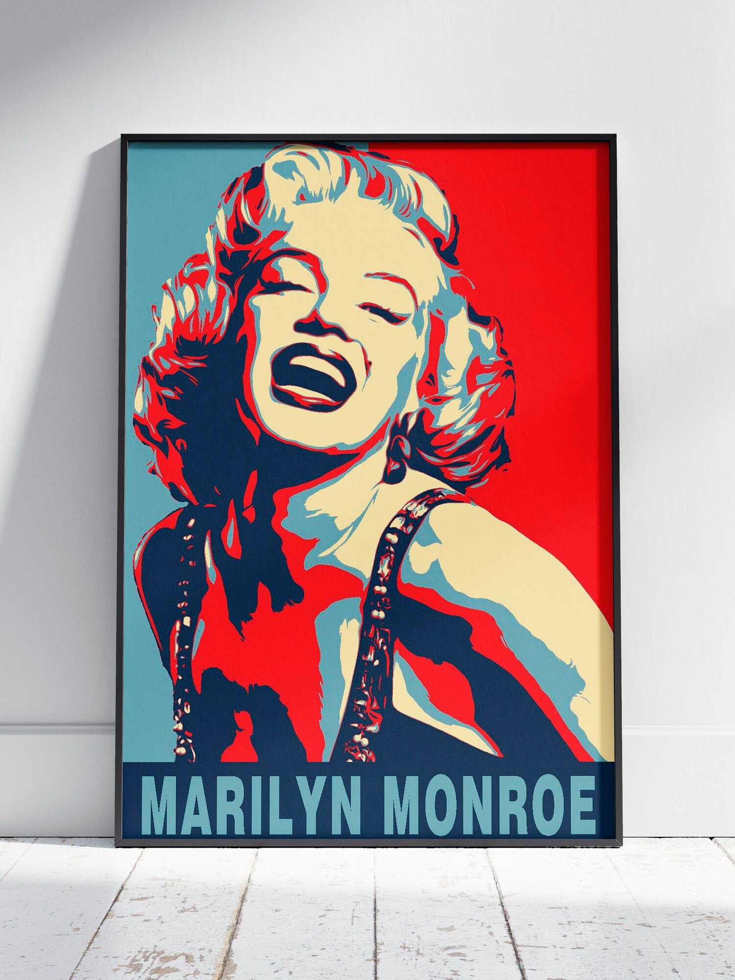 Плакат на стену для интерьера Мэрилин Монро (Marilyn Monroe 4) - Постер по актеру фильма, кино, сериала формата A4 (21x30 см)