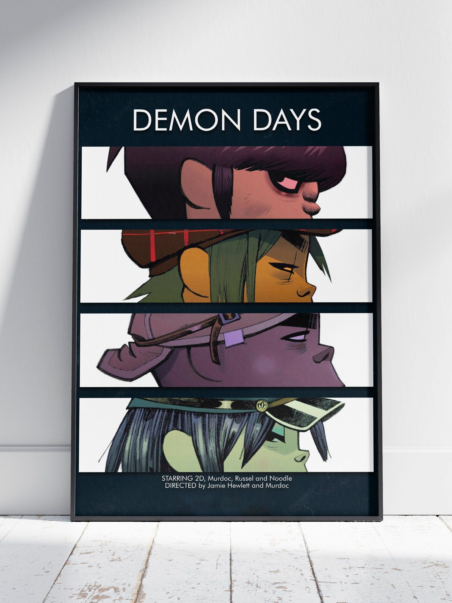Плакат на стену для интерьера Горилаз (Gorillaz 29) - Постер по музыке и артисту формата A3 (30x42 см)