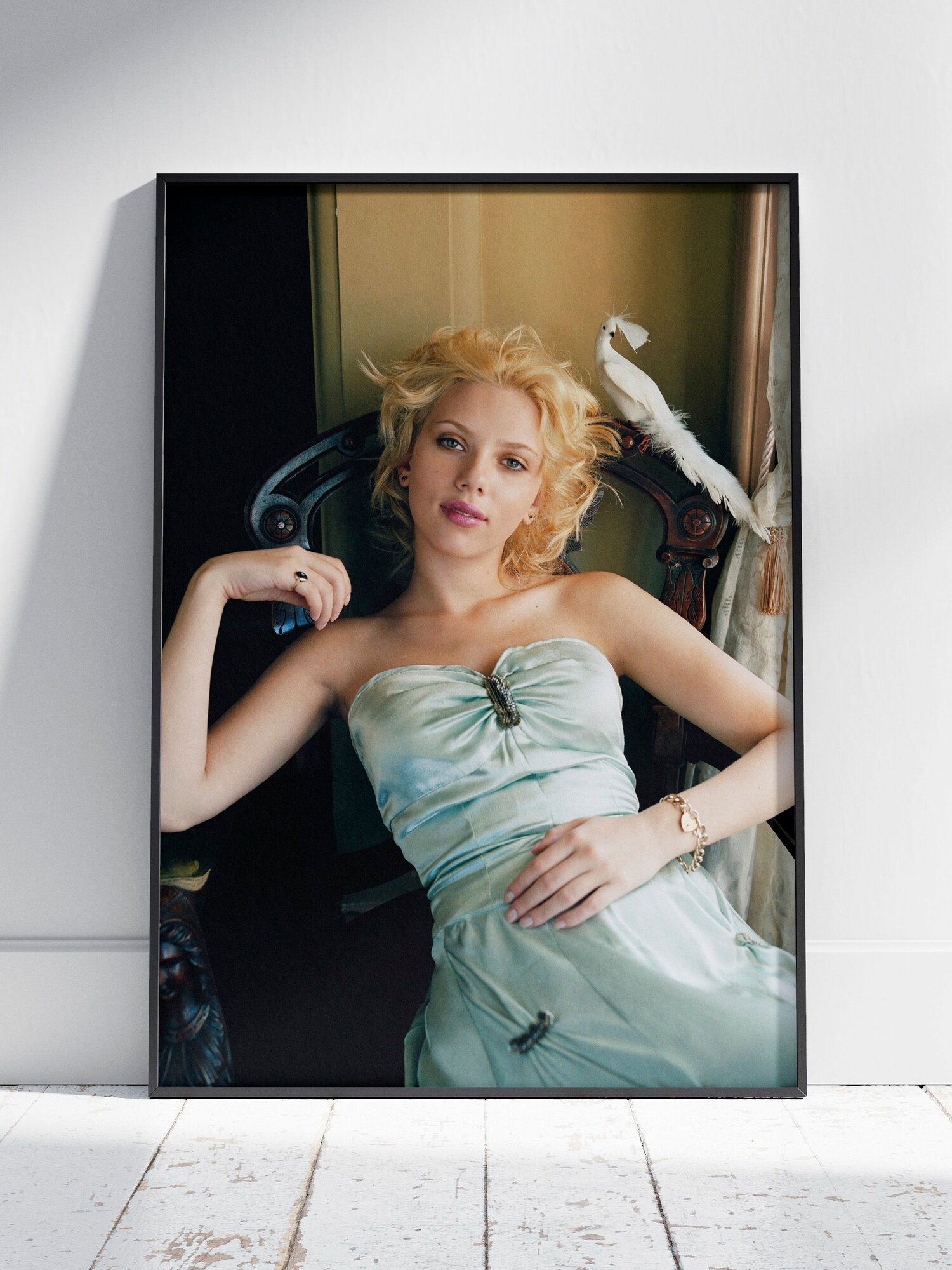 Плакат на стену для интерьера Скарлетт Йоханссон (Scarlett Johansson 39) - Постер по актеру фильма, кино, сериала формата A4 (21x30 см)