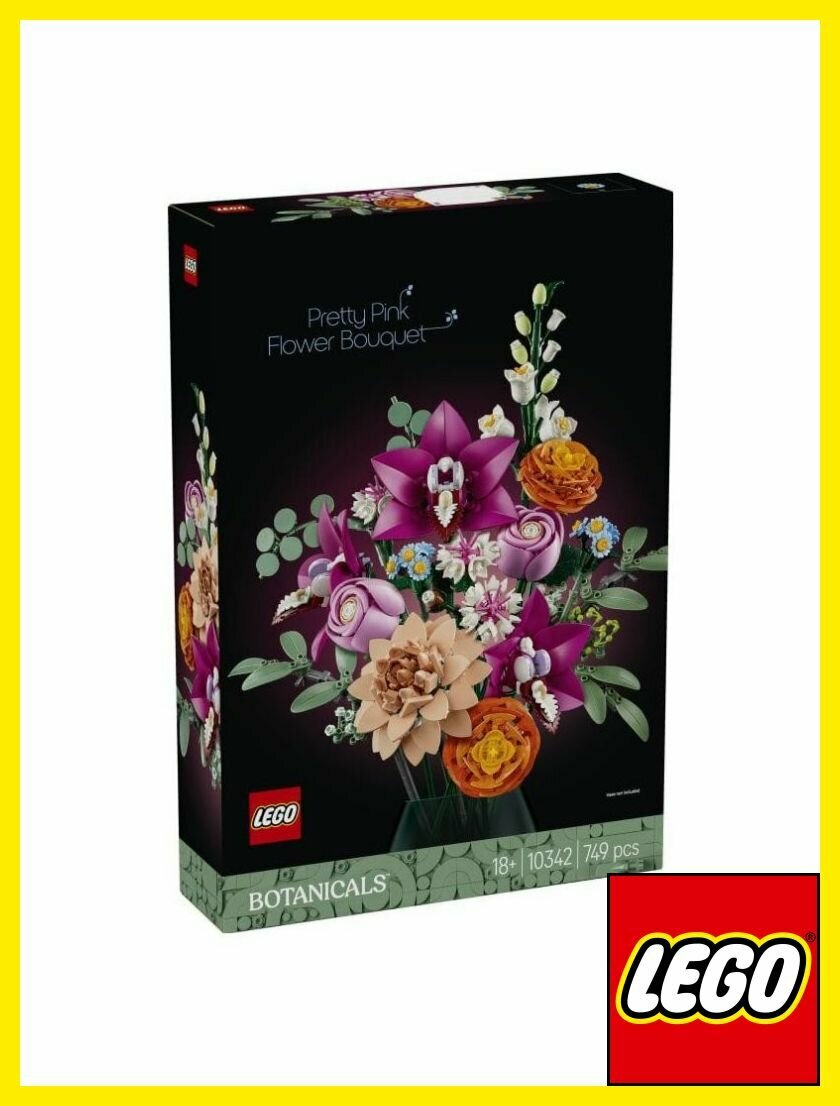LEGO Ботаническая коллекция 10342 Красивый букет розовых цветов
