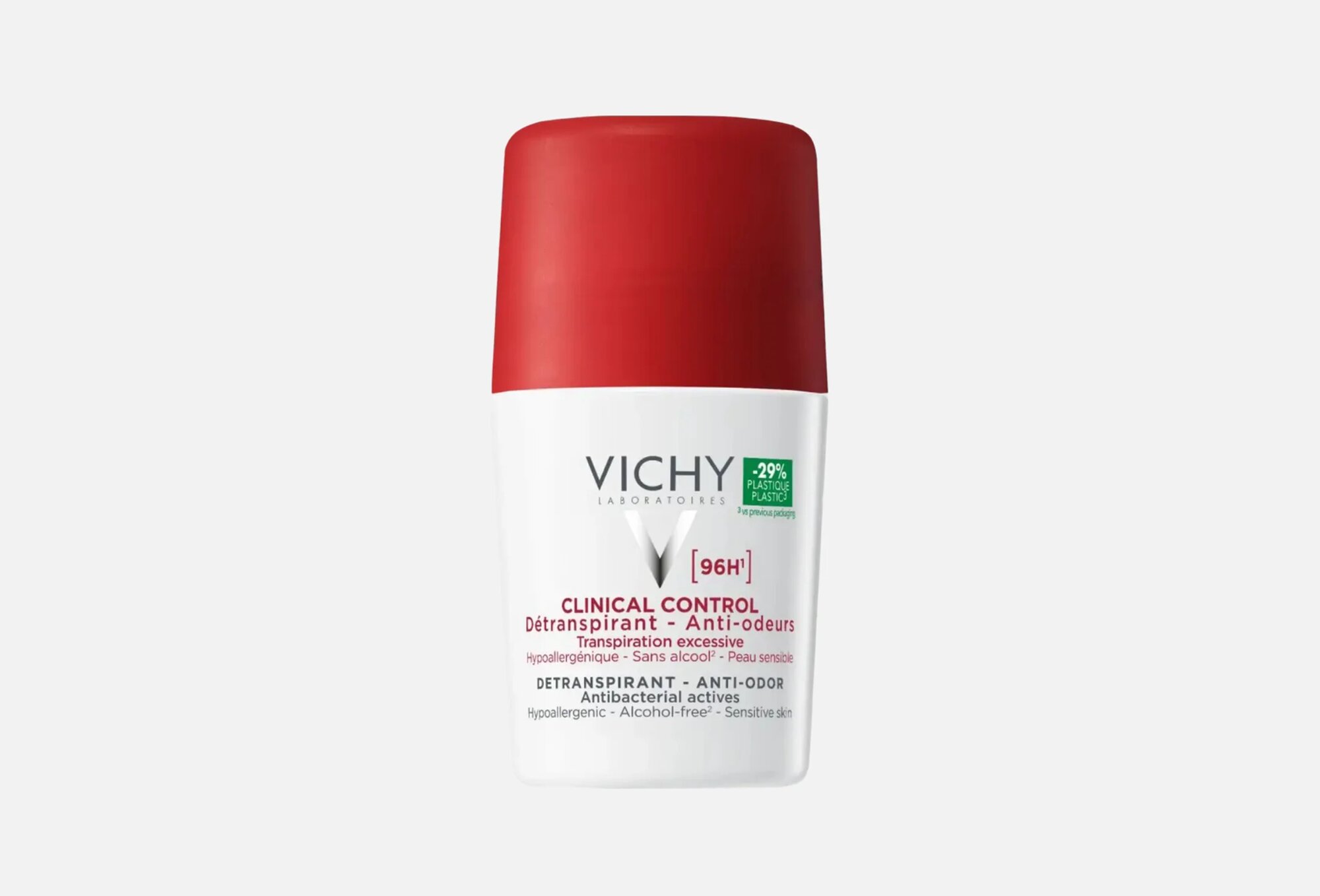 Дезодорант Vichy Clinical Control, гипоаллергенный, для чувствительной кожи, шариковый, 50 мл