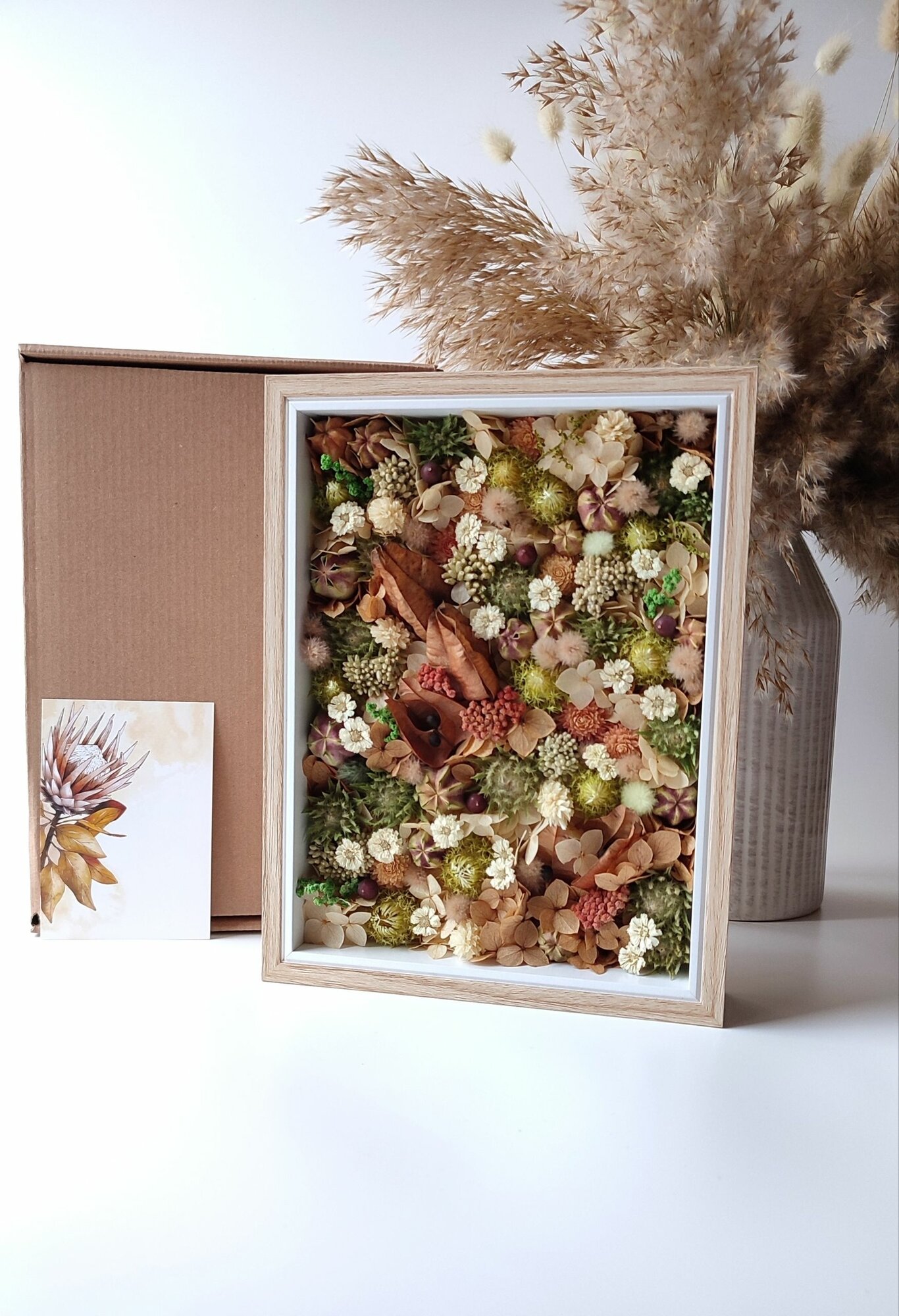 Панно из сухоцветов "Лесная сказка"