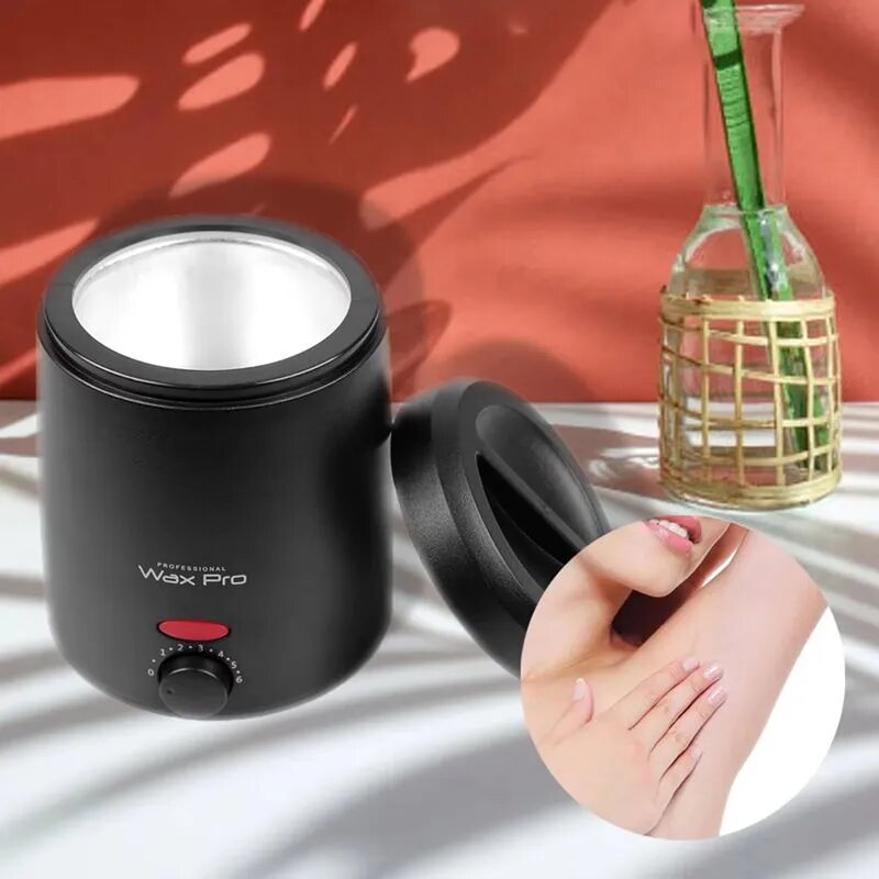Воскоплав Wax Pro для депиляции и свечей, черный цвет, быстрый нагрев, регулировка температуры, компактный