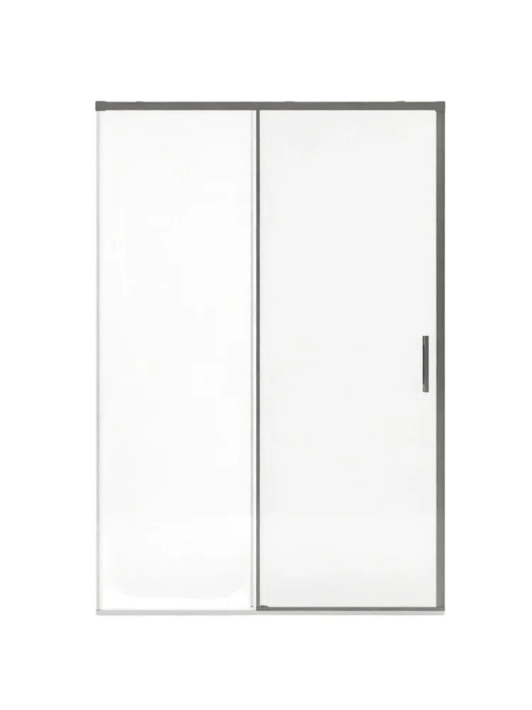 Душевая дверь в нишу Vincea Софт 2 (Soft 2) VDS-3SO2120CLGM стеклянная, раздвижная, 120 см, одностворчатая, угловая, итальянская