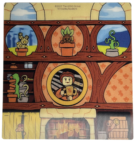 Деталь Lego 104684 Plastic 3D Backdrop with Hufflepuff Common Room Pattern