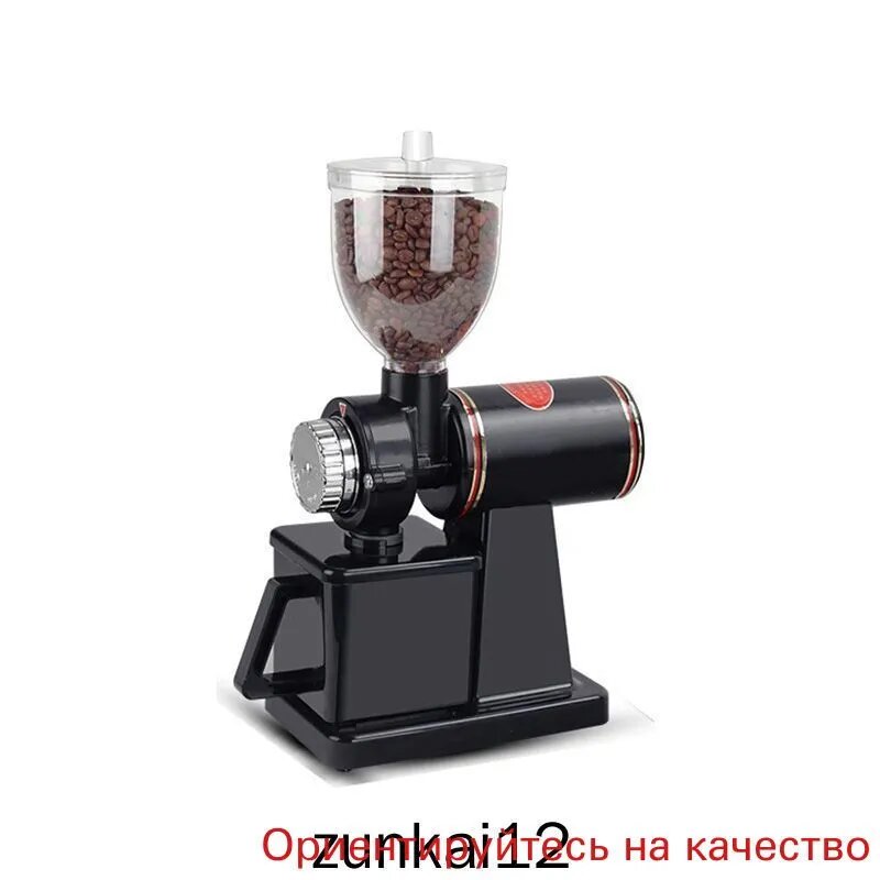 Кофемолка DF64 180 Вт для зернового кофе, объем 250 г, черный матовый