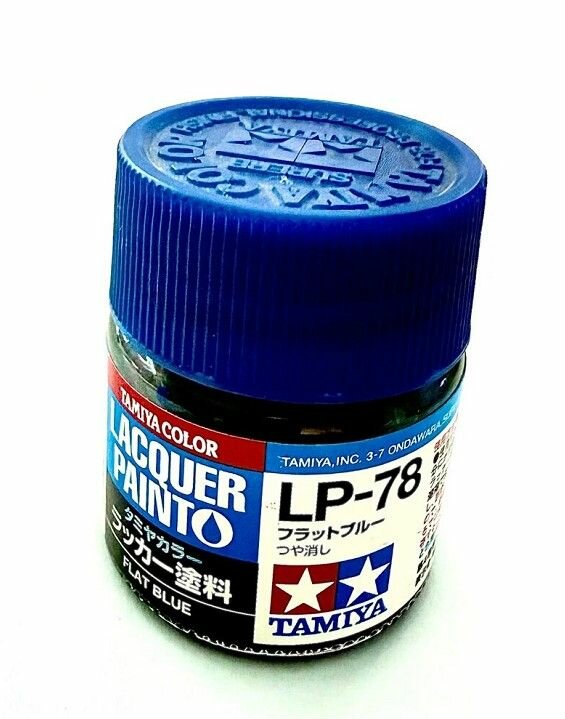 Краска лаковая LP-78 Flat Blue (Tamiya) (10ml)