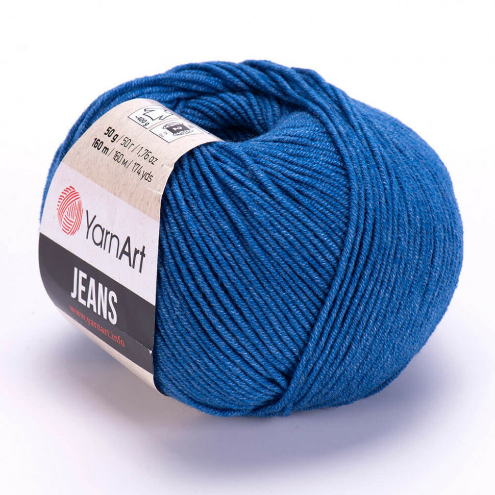 Пряжа Jeans (Джинс) от YarnArt (17 синий джинс)