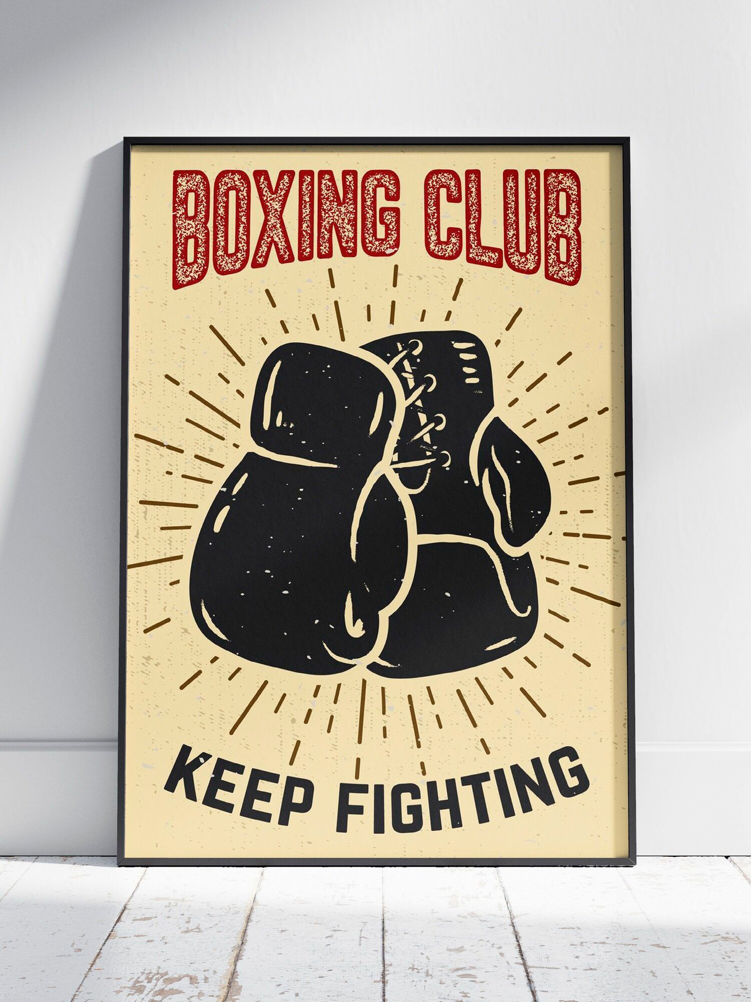Плакат на стену для интерьера Спорт (Бокс - Boxing 6) - Постер по спорту и физической активности формата A4 (21x30 см)