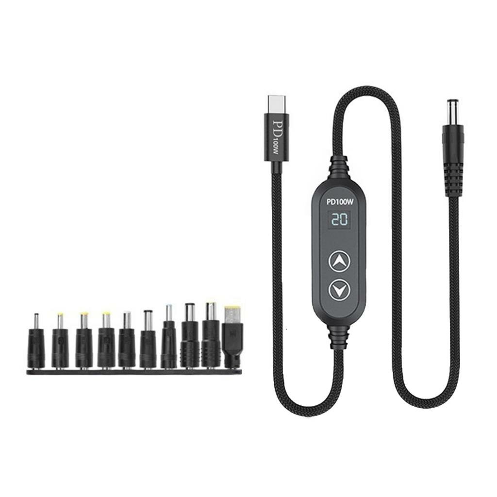 Блок питания USB C 100 Вт с несколькими выходами и адаптерами