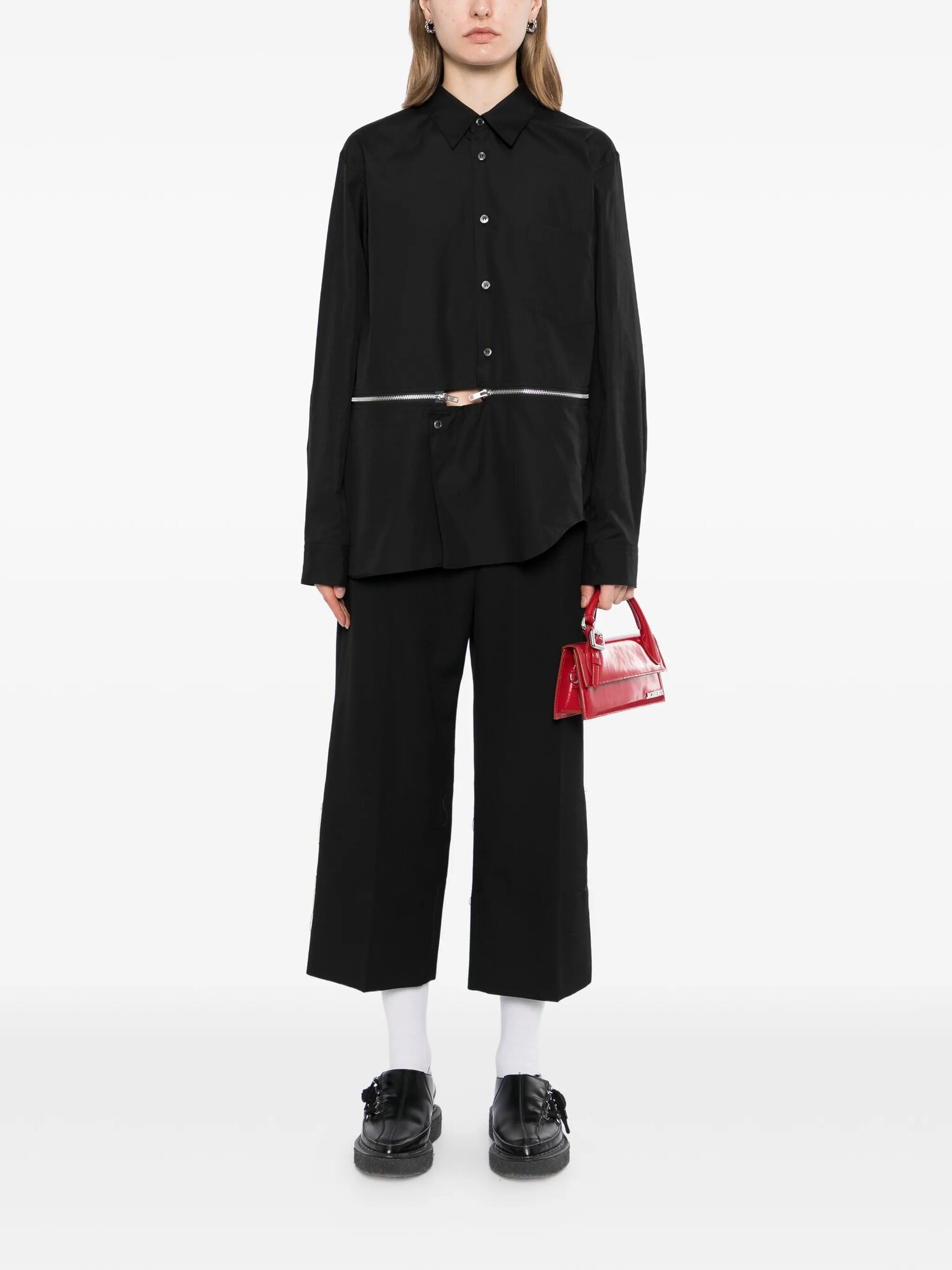 Рубашка BLACK COMME des GARCONS, размер XL, black / black — фото 1