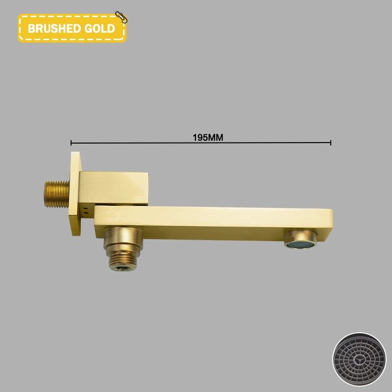 Духовая ванна из латунницы с краном для душа в ванной комнате. Бронзовый золотистый встроенный душевой насадник. Конверсионный кран. Двухфункциональный подвижный кран. Белый, черный, матовый золото.