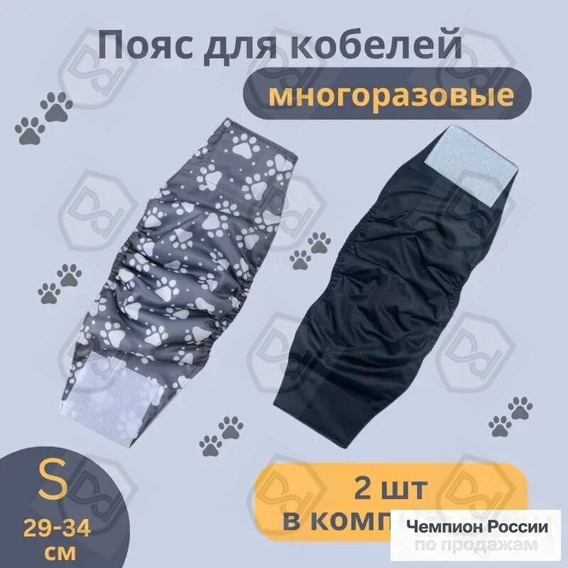 Самцы собак, многоразовые впитывающие пояса (2 шт, цвет случайный) для кобелей 2 штуки цвет в ассортименте