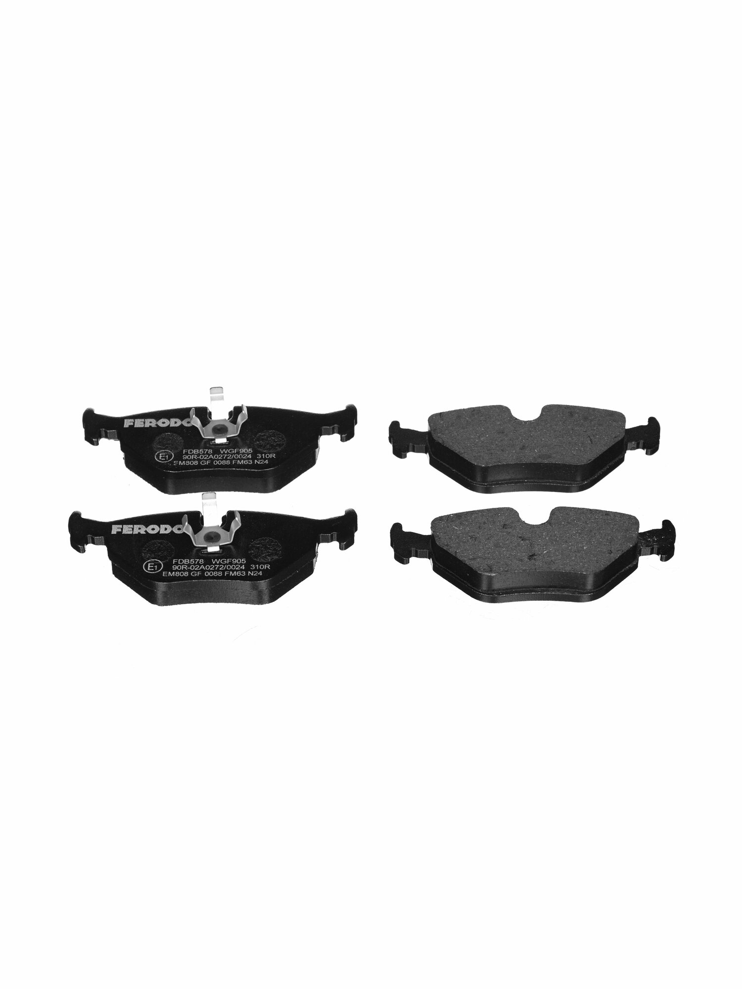 Колодки тормозные дисковые задние FERODO (FDB578)