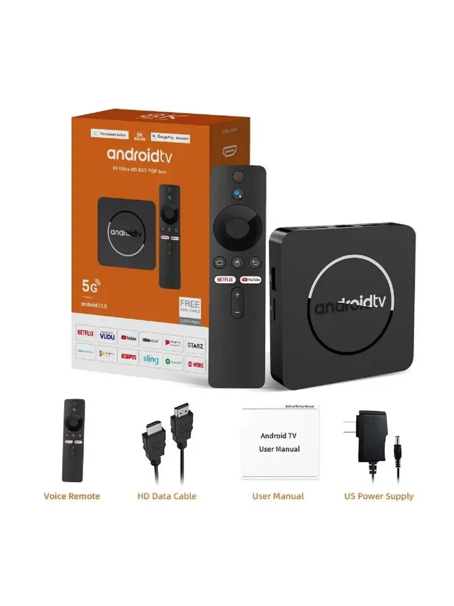 Приставка Smart TV для телевизора Android-TV