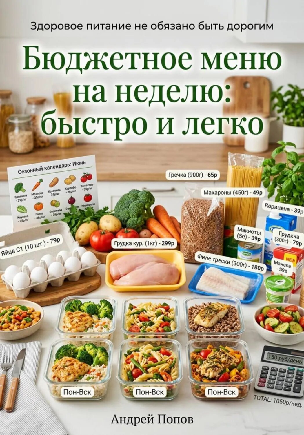 Бюджетное меню на неделю: быстро и легко [Цифровая книга]