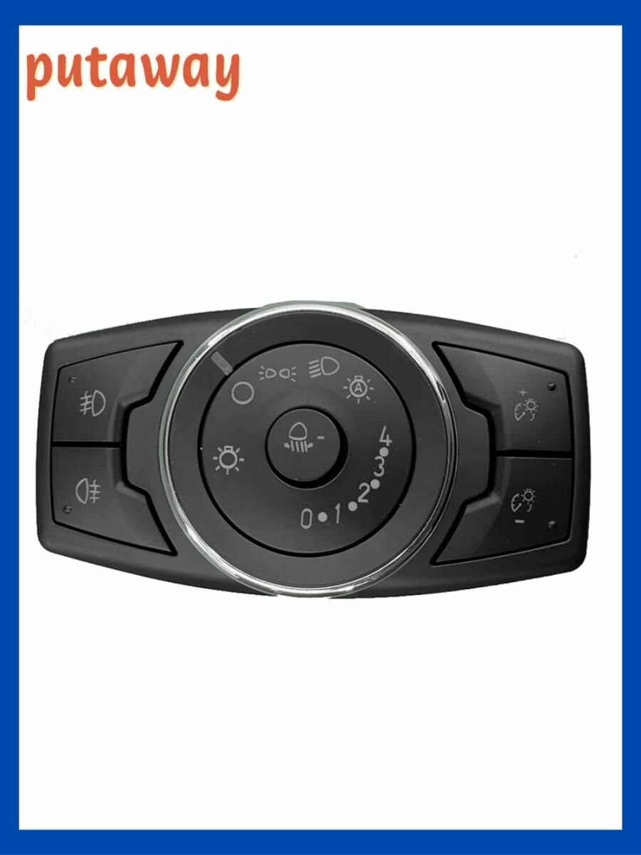 Переключатель фар BM5T-13A024CPL для Ford Focus 2012-2015 — регулировка высоты, прямая замена на панель, черный