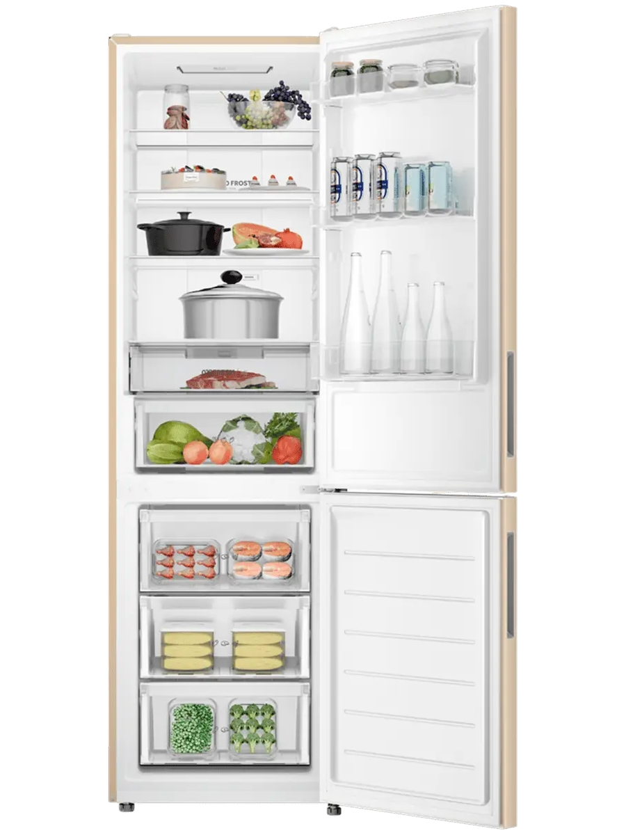 Холодильник Haier CEF538CGG двухкамерный No Frost зона свежести 200 см золотистый