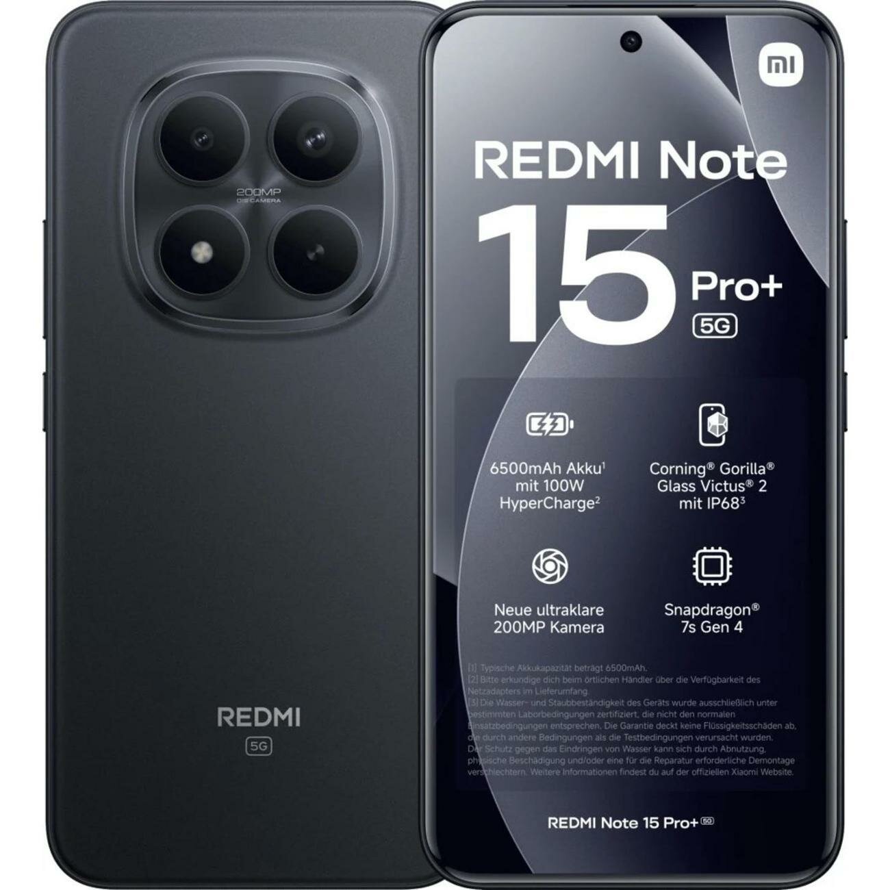 Смартфон Xiaomi Redmi Note 15 Pro Plus 5G 12/512GB, Black