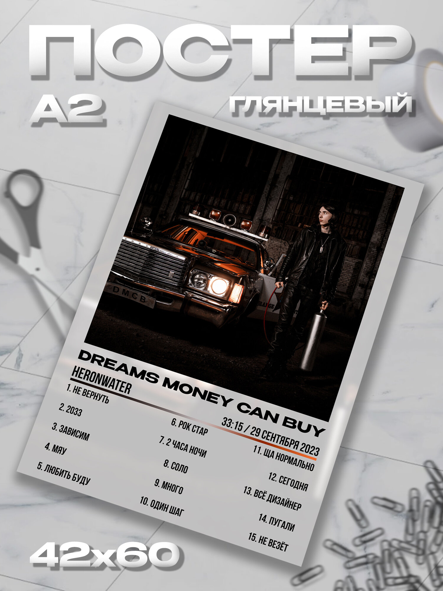 Плакат А2 Heronwater Херонвотер постер / 42*60