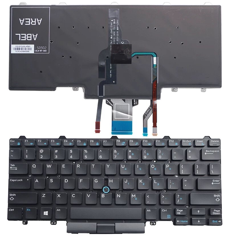 Подходит для клавиатур Dell 3350, 5490, 5480, E3340, E5450, E7450, E5470, E7470, P72G [►Новый/гарантия 3 месяца.](с