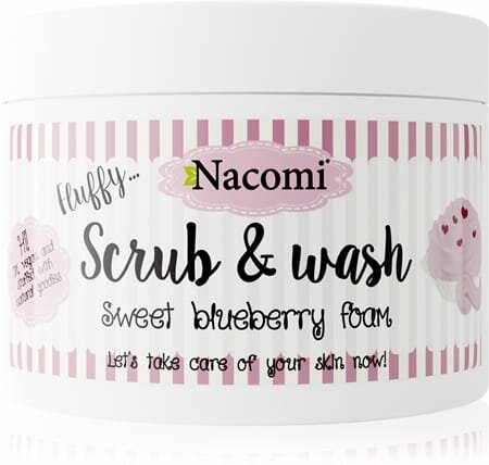 Скраб Nacomi Fluffy Sweet Blueberry Foam, 180 мл, сладкая черника