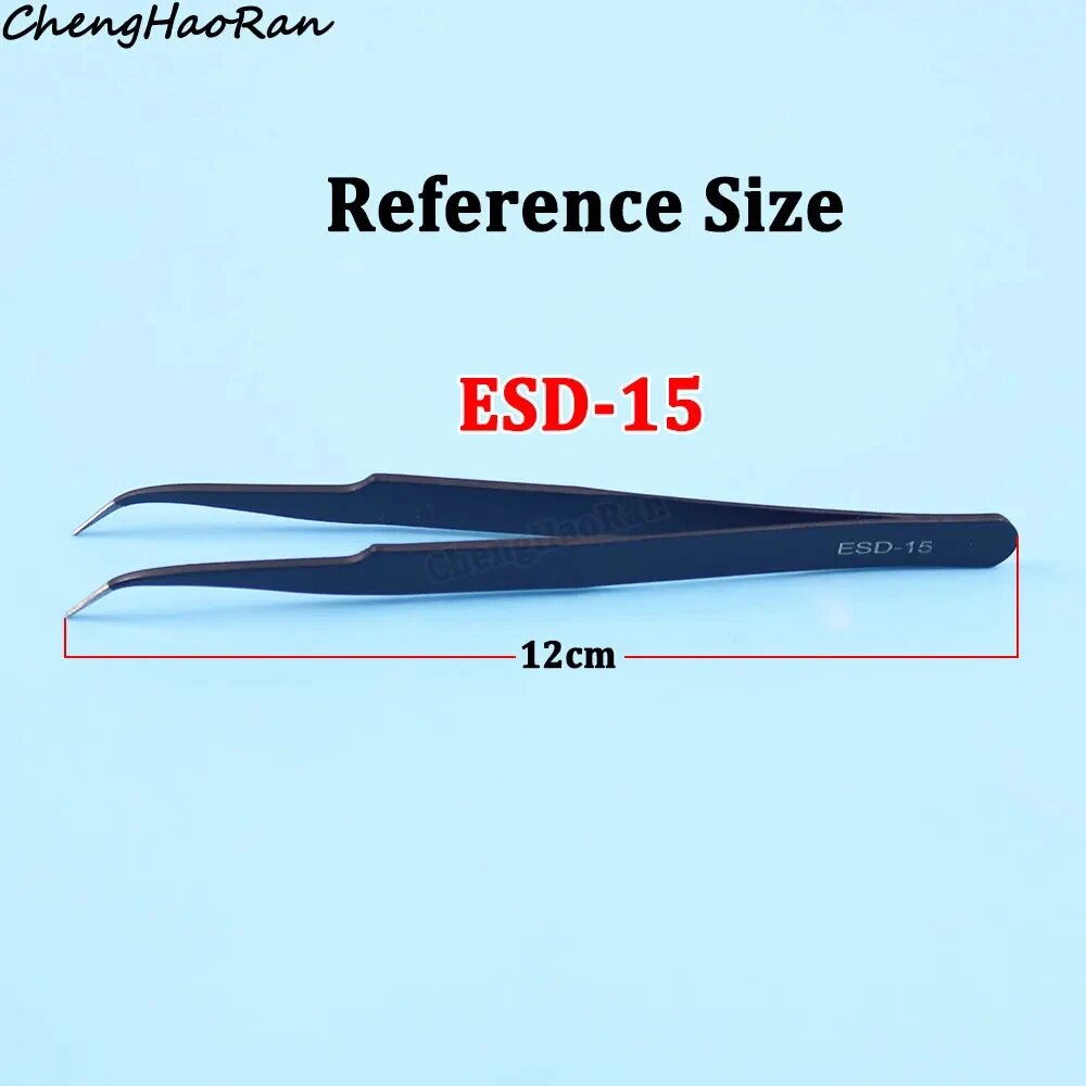Пинцет ESD-15, 12см, для электроники