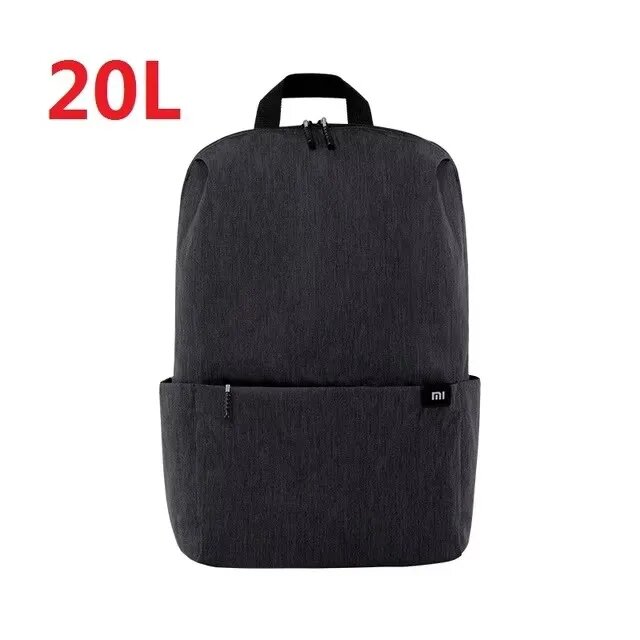 Оригинальный рюкзак Xiaomi 20L, водонепроницаемая красочная спортивная сумка для ноутбука, Black