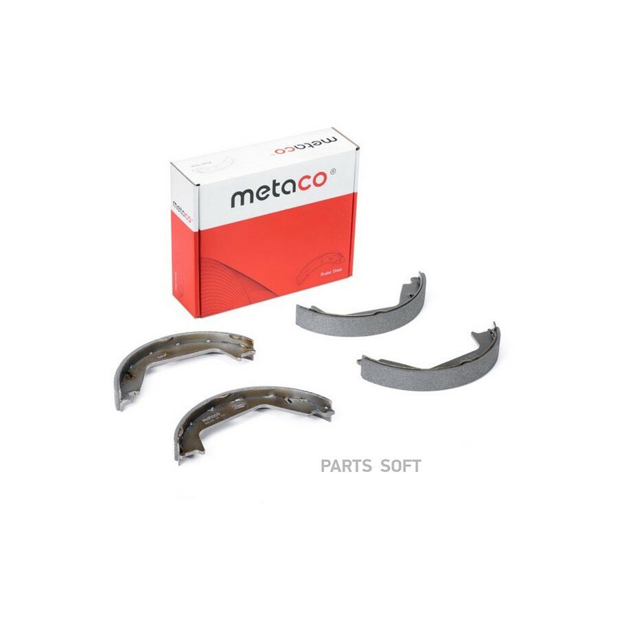 Колодки ручного тормоза к-кт Volvo XC90 (2002-2015), Volvo S60 (2000-2009) METACO 3030028