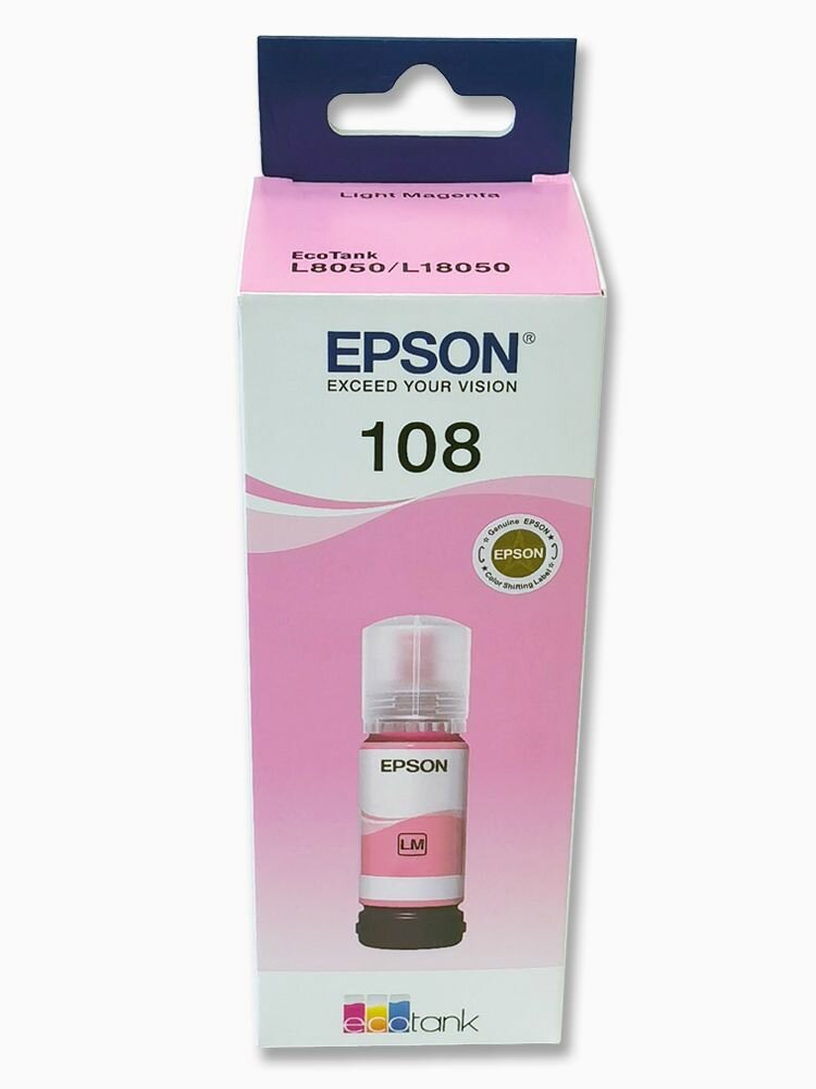 Фотографические чернила EPSON 108 6 цветов 70мл для L8050/L18050 Краситель Бутылка