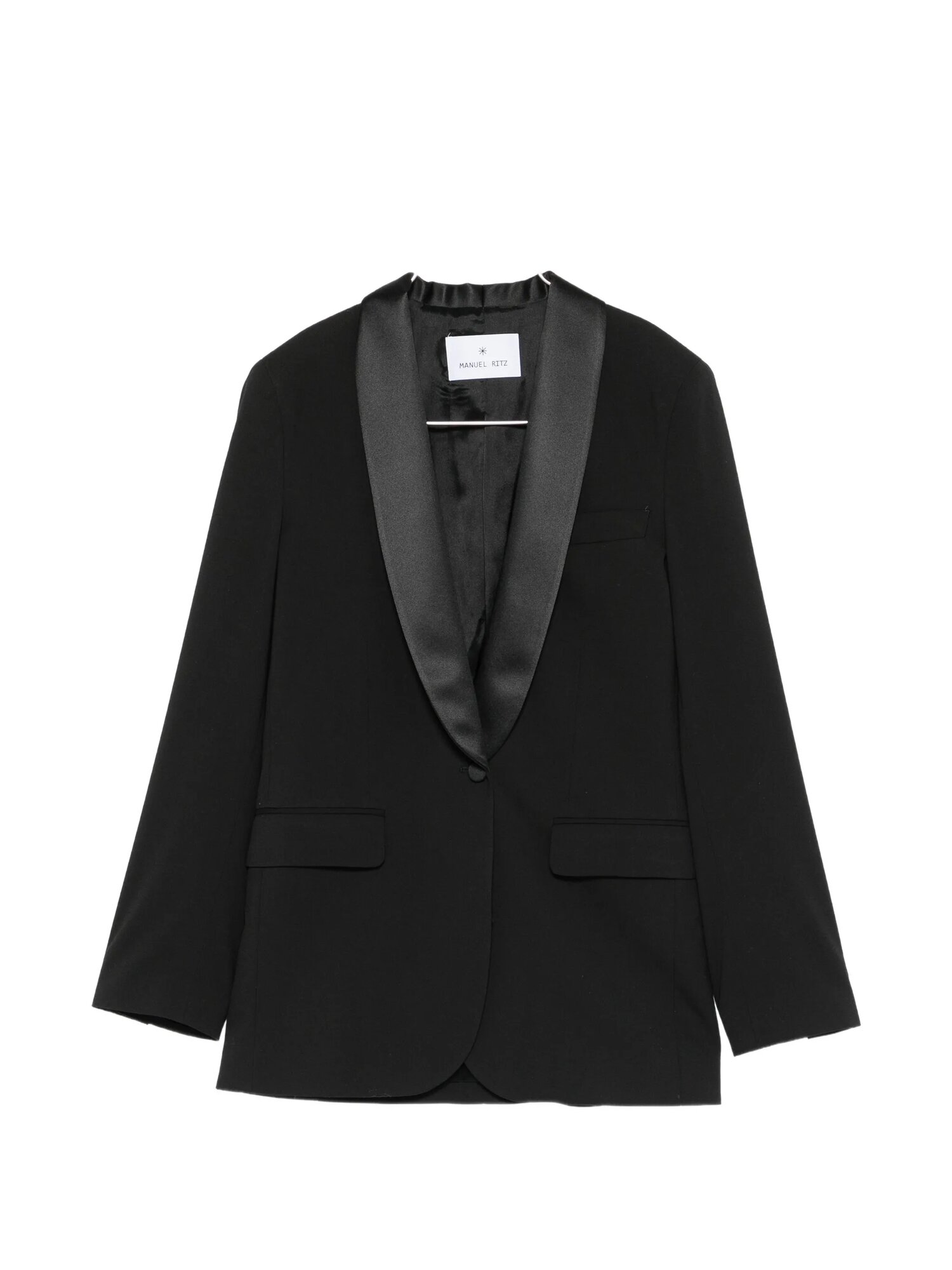 Пиджак Manuel Ritz Loong-sleeve single-breasted blazer, размер 40