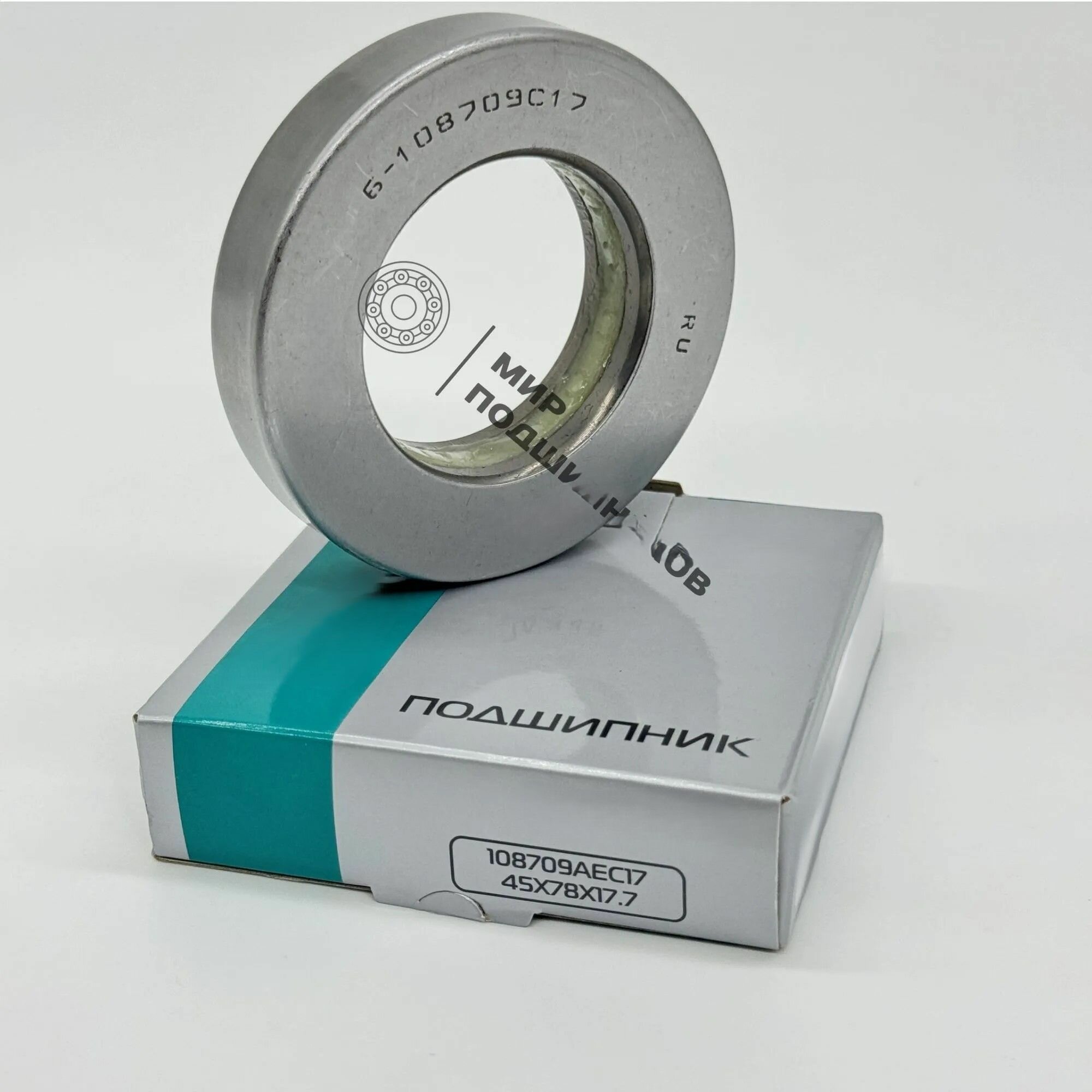 Подшипник шариковый 108709 (29909) 45.2х78х17.8 на шкворень Камаз-5320