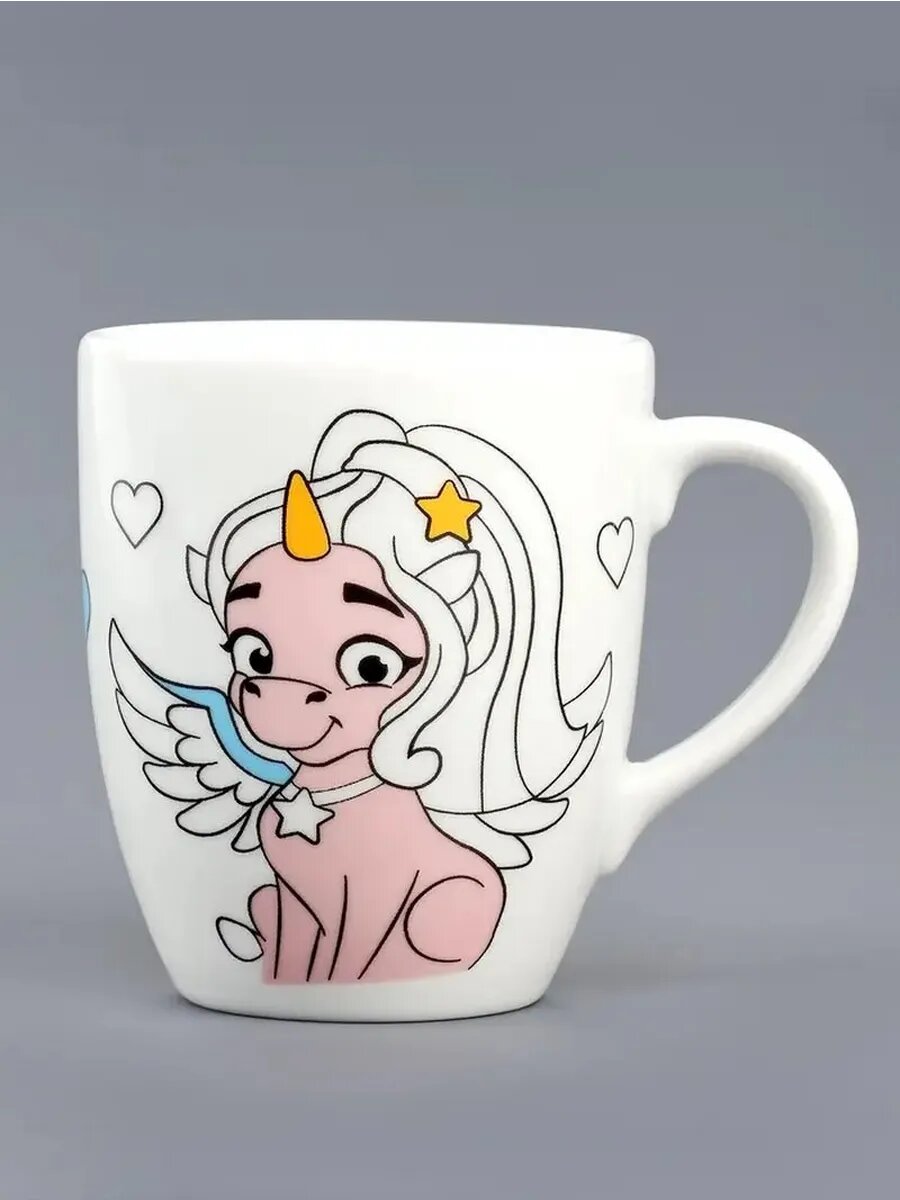 Красивая кружка с росписью для принцессы