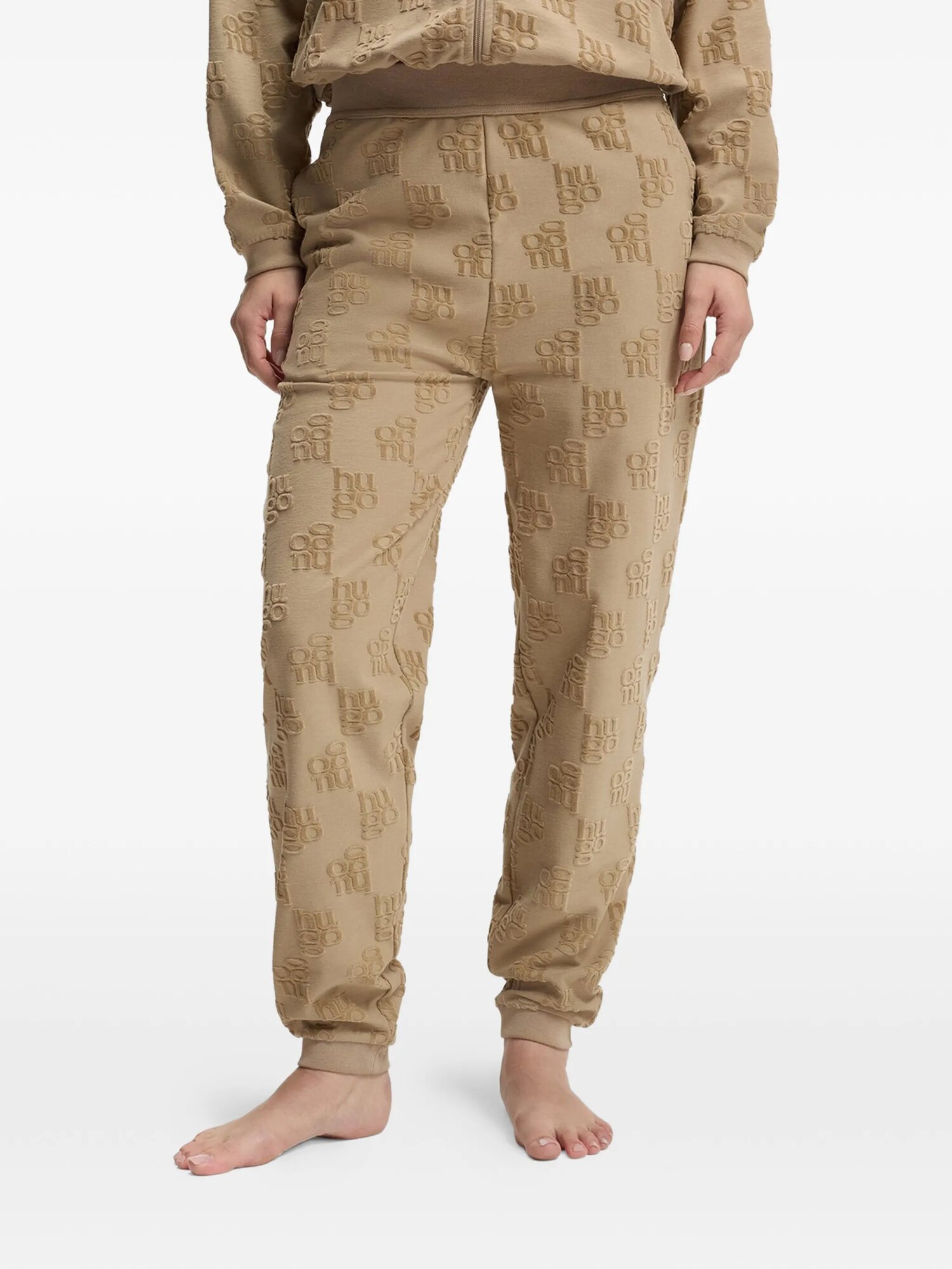 Брюки HUGO Logo-embossed track pants, размер XS, разноцветный — фото 1
