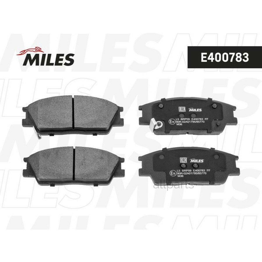 MILES E400783 Колодки тормозные HYUNDAI CRETA 21-/KIA SOUL III 19- пер. LowMetallic