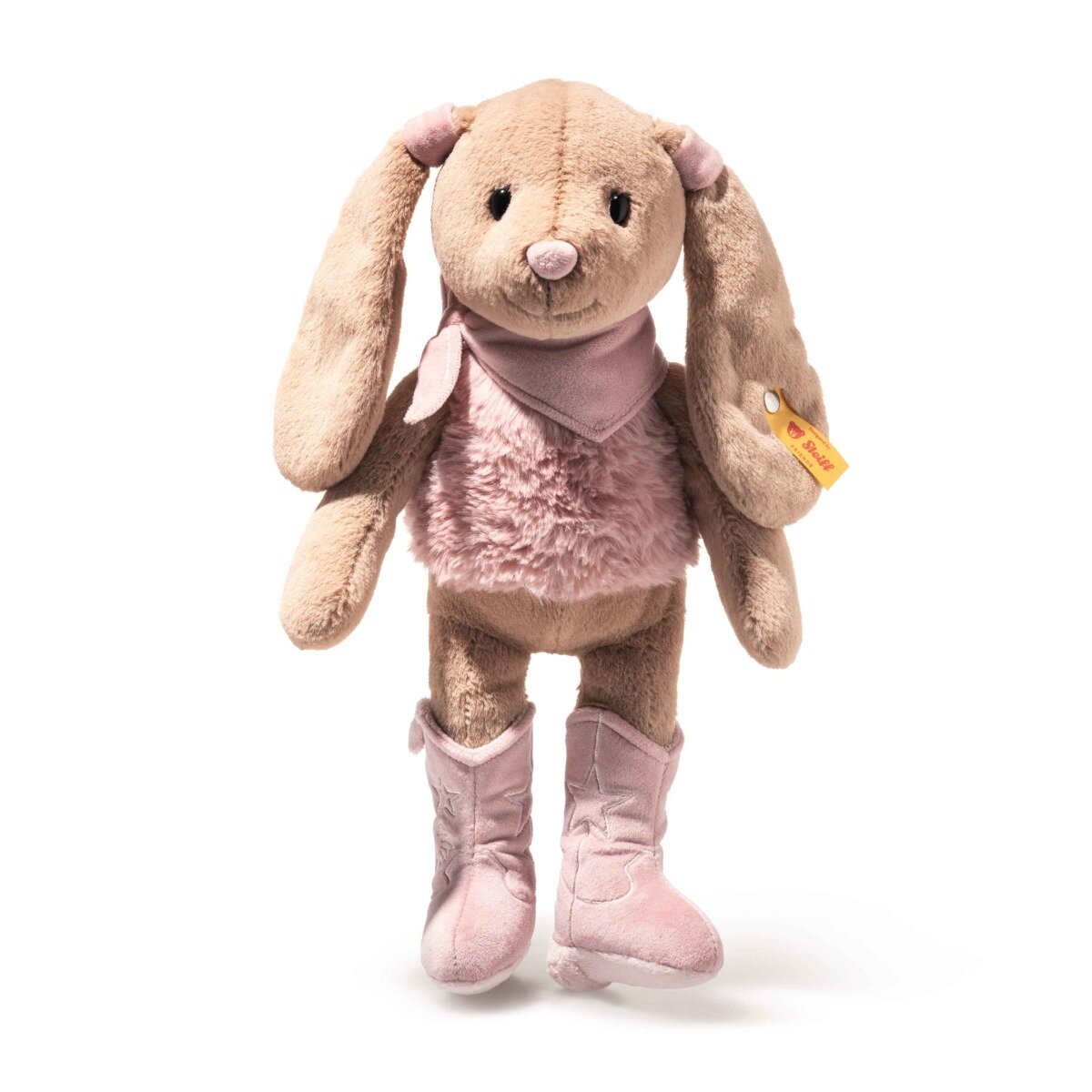 Мягкая игрушка Steiff Cowgirl Hoppie rabbit (Штайф Кролик-пастушка Хоппи, 32 см)