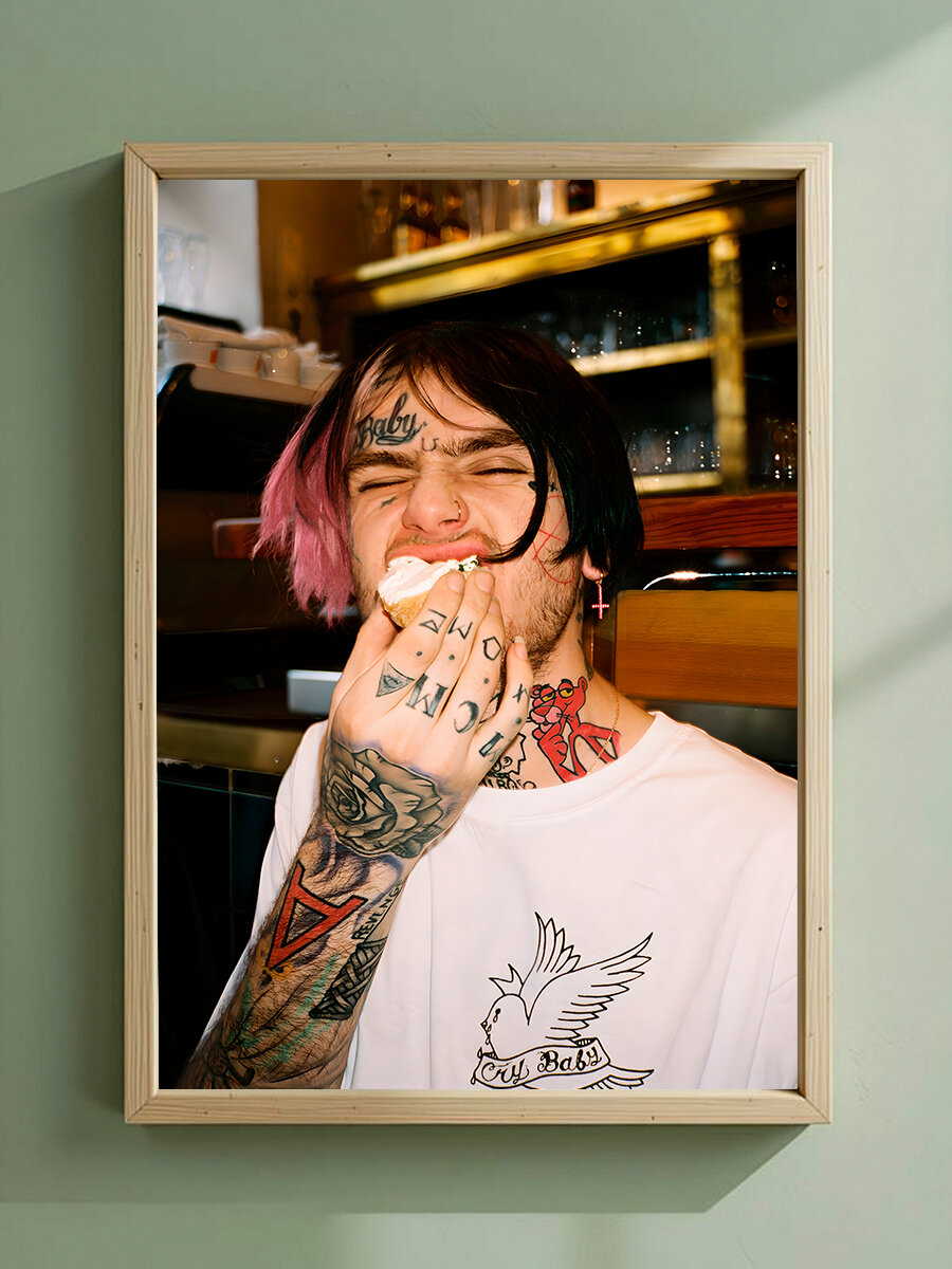 Постер, плакат на стену "Leel Peep Рэпер" 42 см х 29,7 см (А3)