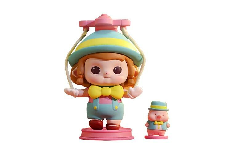 Коллекционные мини-фигурки унисекс POP MART MINICO My Toy Party Collection, Confirmed-Hidden Style-Puppet Baby (Open)