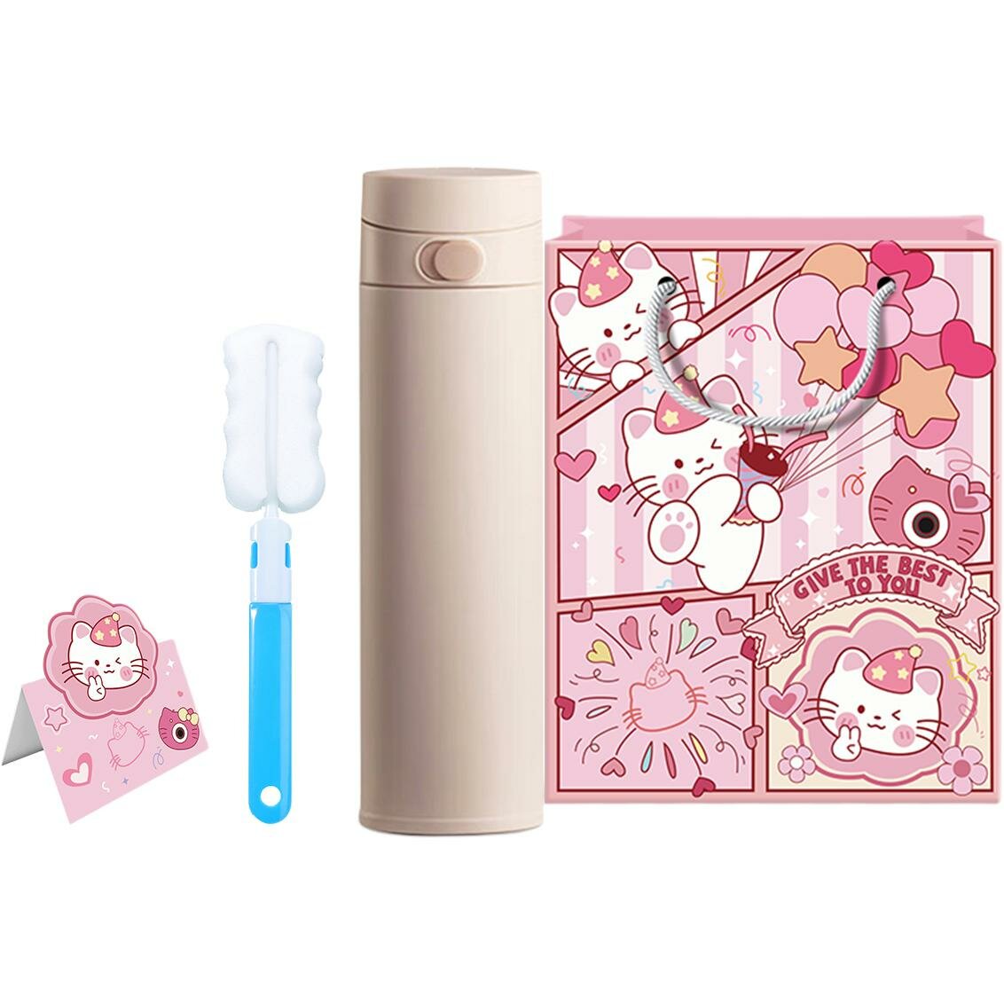 Кружка унисекс Xiaomi Mi Home Insulated Cup 2nd Generation, 480 мл, розовый