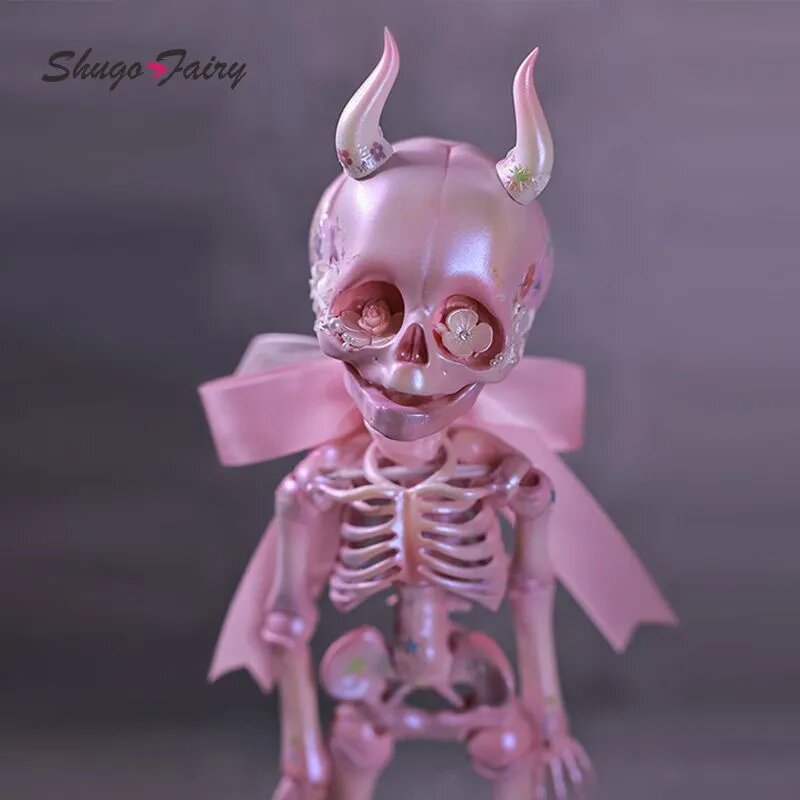 Кукла Shuga Fairy Little Skeleton 1/6 BJD, Розовая, 26 см, Смола