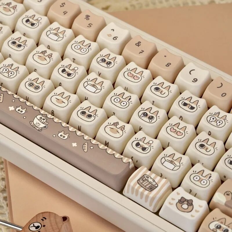 Механическая клавиатура keycap для милой сиамской кошки (высота МАО)213-2