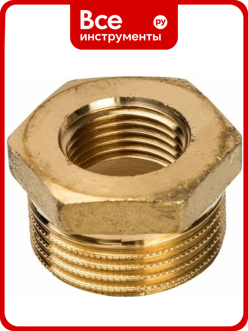 Футорка STOUT 1X1/2 SFT-0028-000112 RG008Q0R2PT8R1 латунный фитинг с внутренне-наружным соединением, универсальная