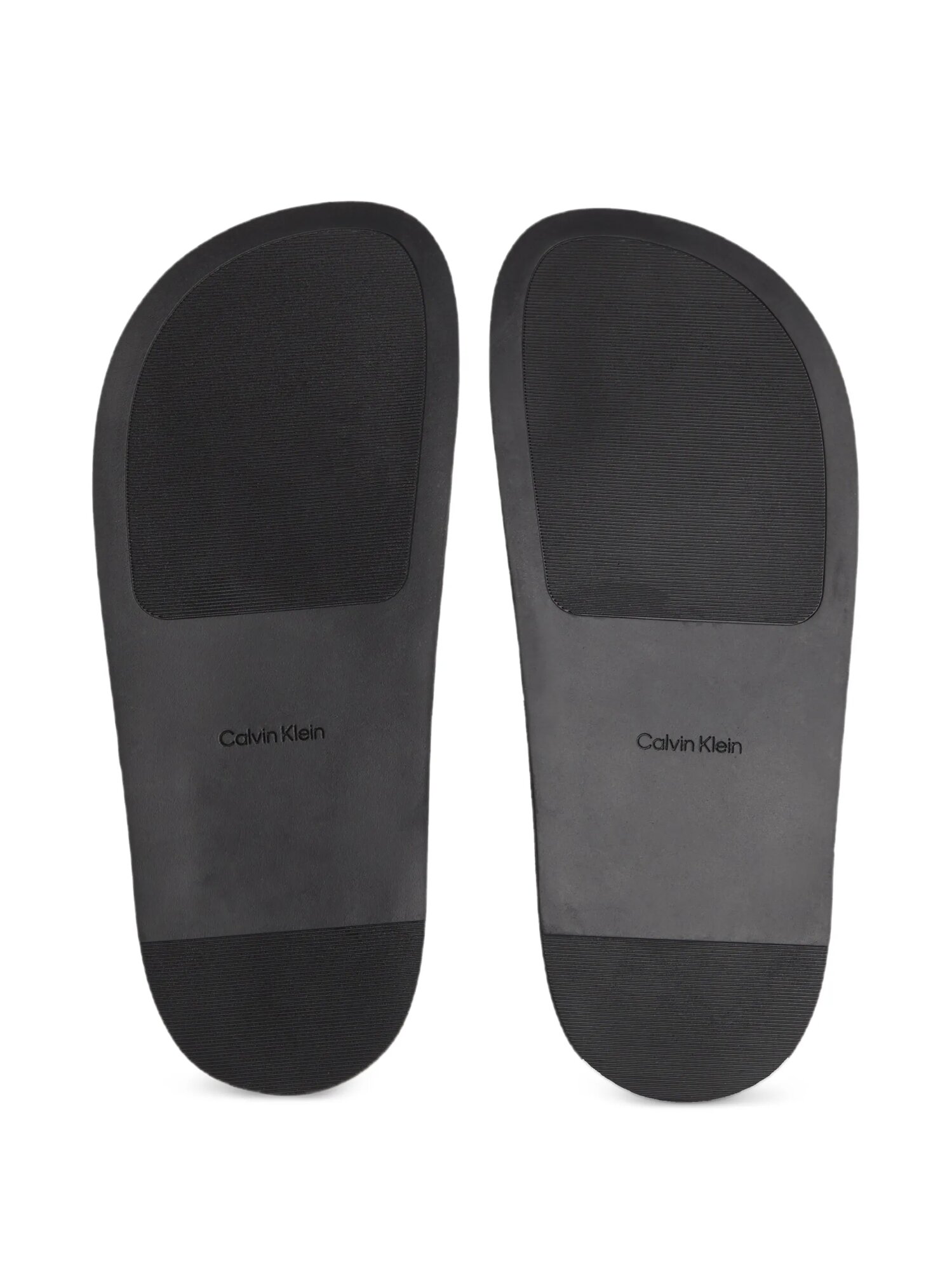 Шлёпанцы CALVIN KLEIN Buckle-fastening sliders, размер 39 EU, black/black — фото 1