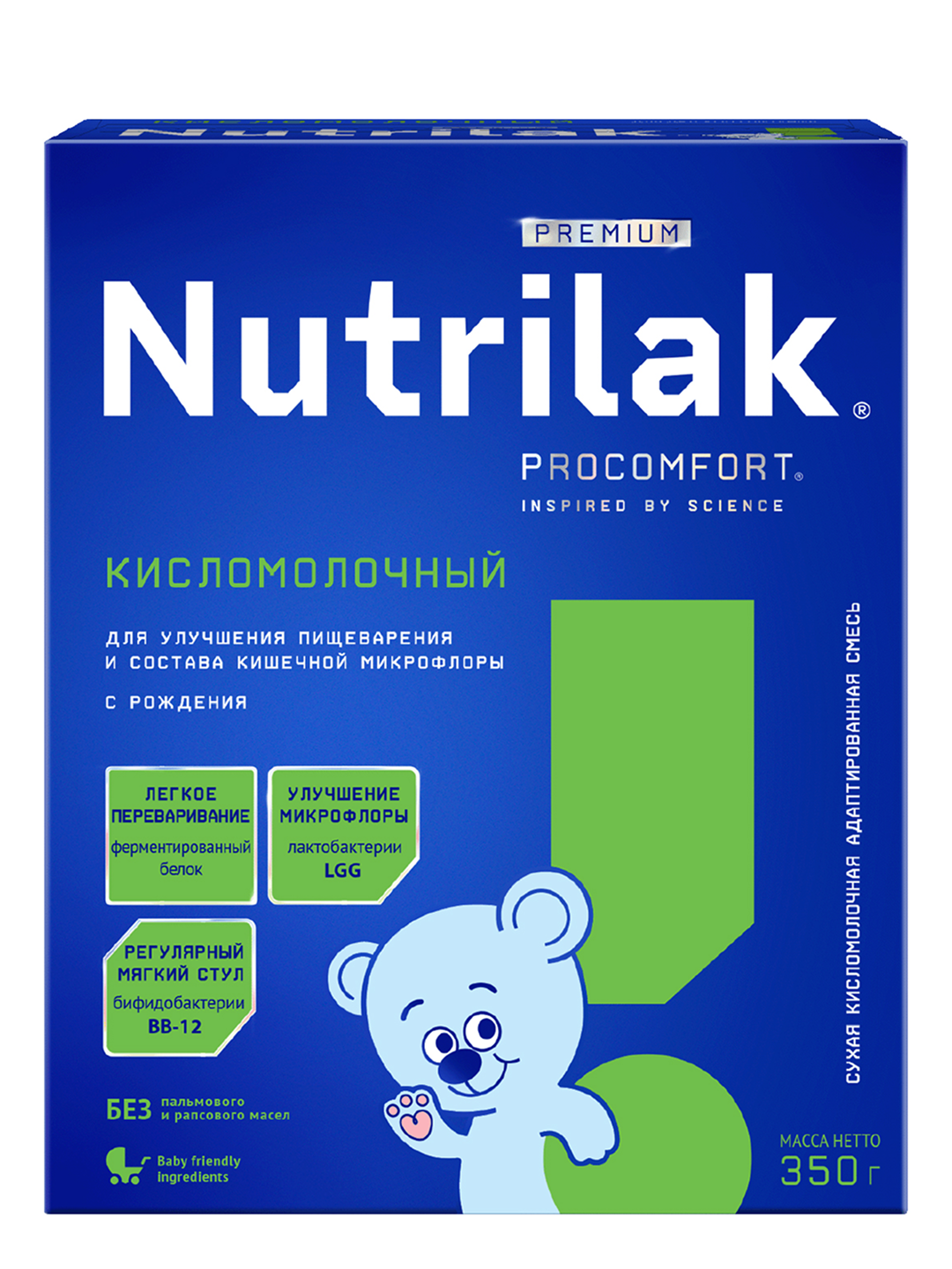 Детская смесь Nutrilak Premium Кисломолочный, с рождения, 350г