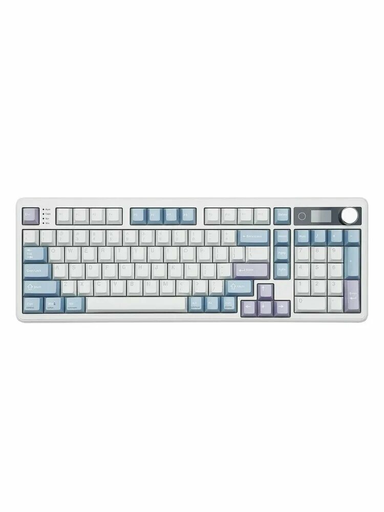 EPOMAKER Игровая клавиатура беспроводная EPOMAKER TH99 PRO US Version-White Blue, (Epomaker Creamy Jade), Английская раскладка, голубой, белый