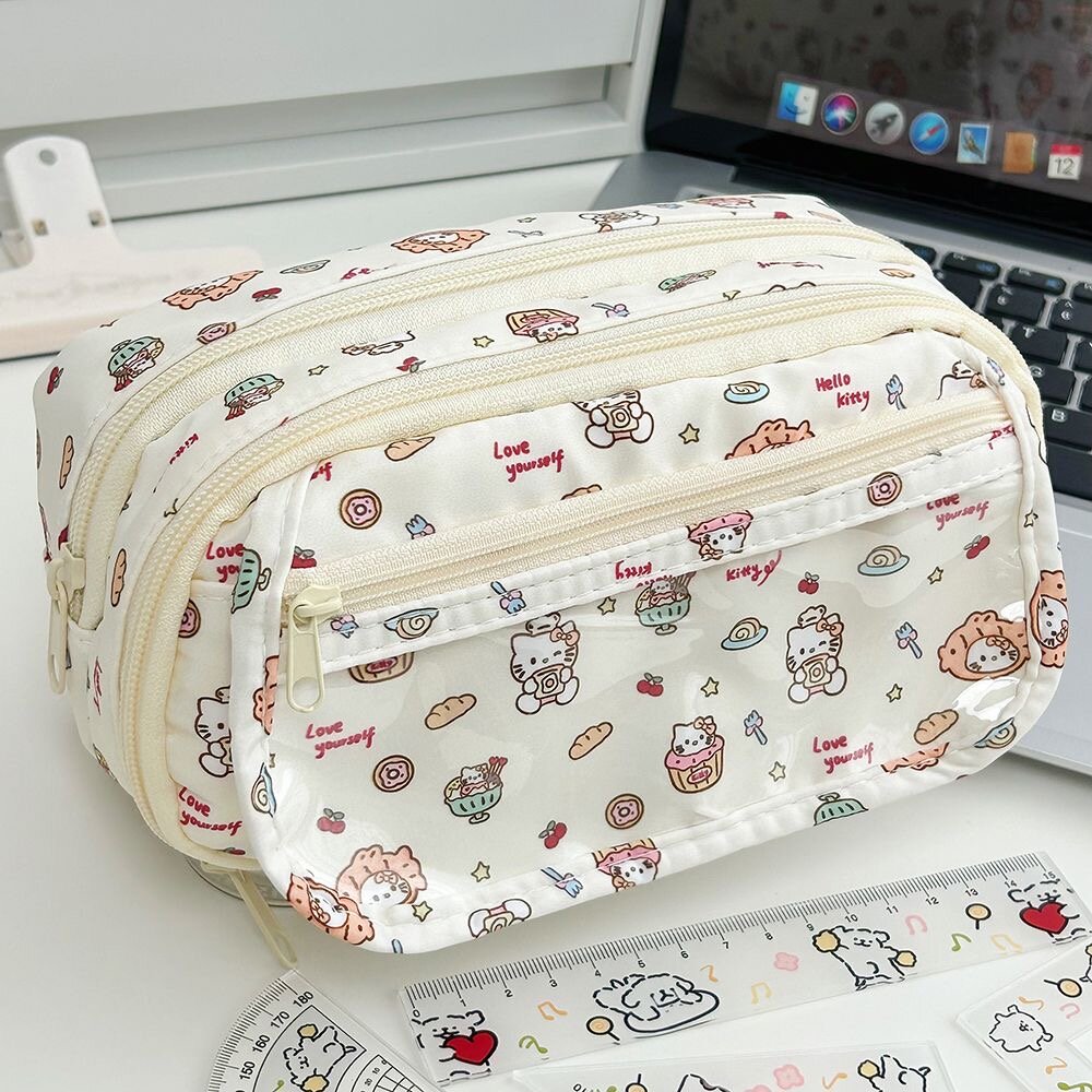 Пенал для студентов Hello Kitty, японский стиль, высокая эстетика, большая вместимость