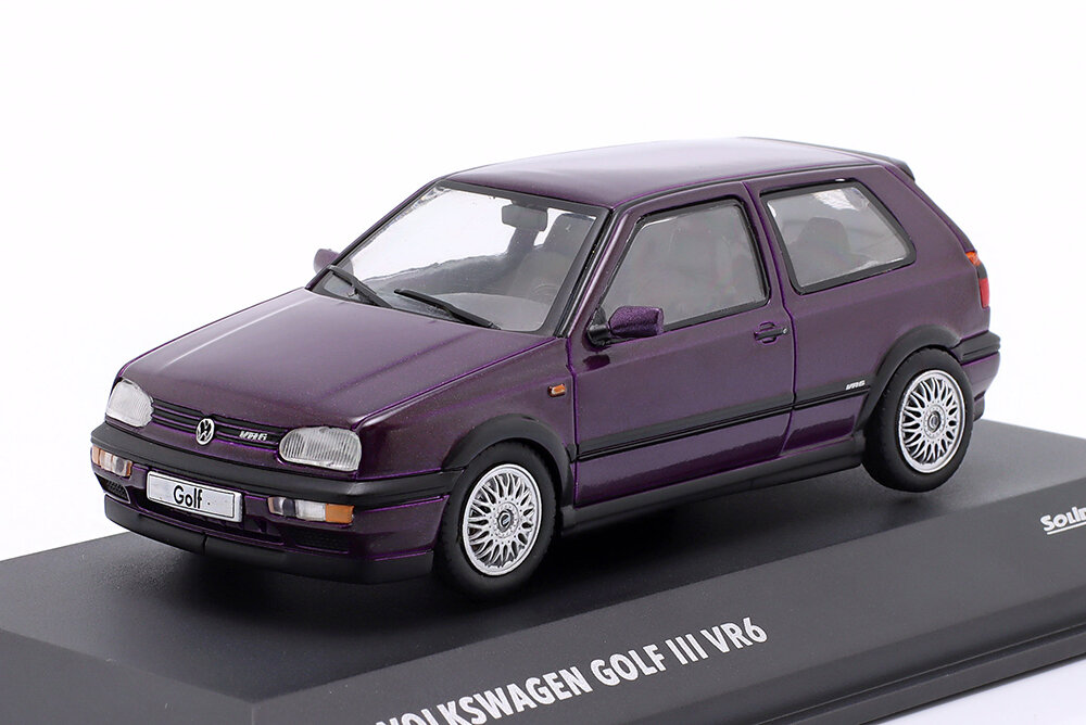 Модель коллекционная SOLIDO Vw golf 3 VR6 1994 purple metallic