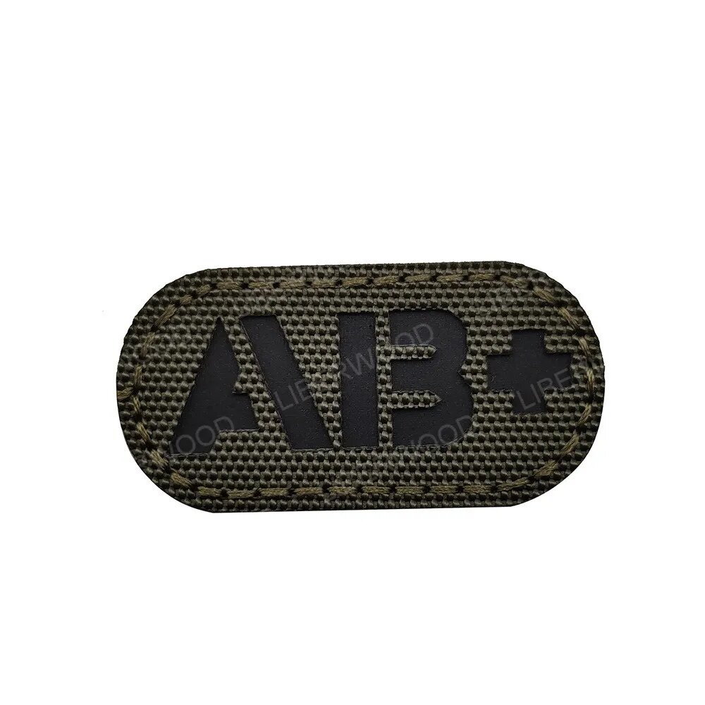 Нашивка LIBERWOOD AB pos green черная